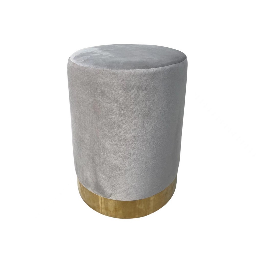 Hocker Erlana Grau Gold Sitzhocker | Hocker | Sessel & Hocker ...